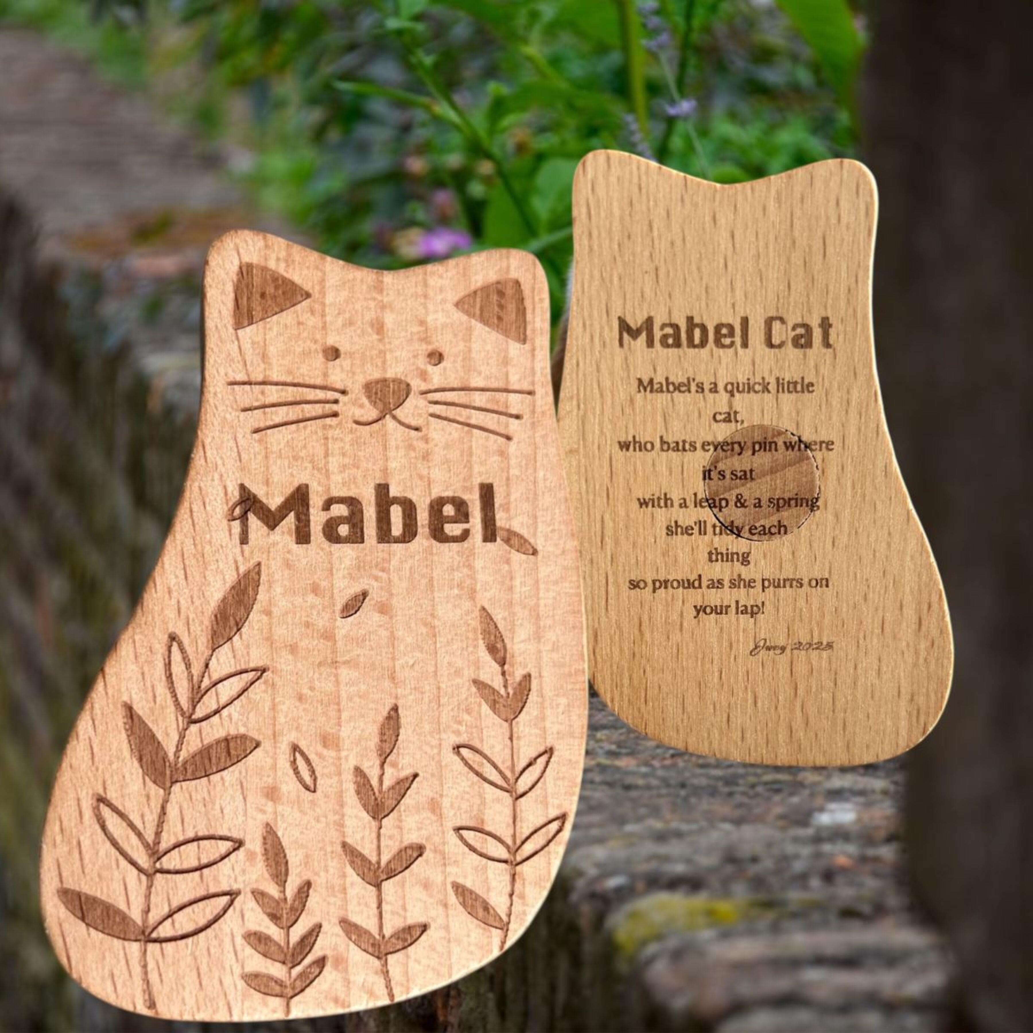 Juey Jumbo Pin Pal Mabel the Cat + Box of 100 Coloured Head Long Pins ...