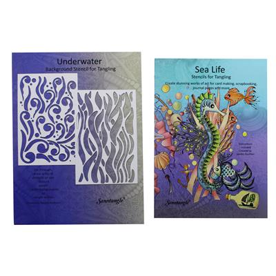 Sanntangle - Sea Life Stencil Bundle | HobbyMaker