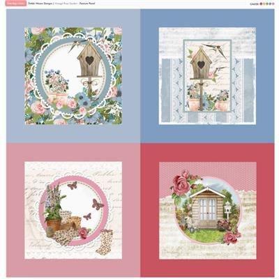 Debbi Moore Designs Vintage Rose Garden Feature Fabric Panel (70 x 72cm ...