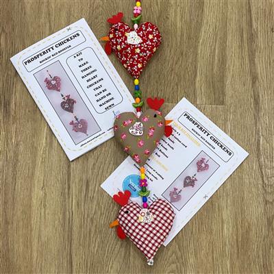 Allison Maryons Rockin Red Rooster Prosperity Chickens Kit | SewingStreet