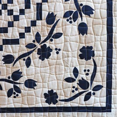 Janet Clare's Constance Limited Edition Quilt Kit 61 x 61in Blue and ...