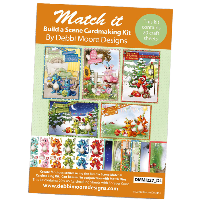 Debbi Moore Designs - Match It Dragon Fun Everyday and Christmas ...