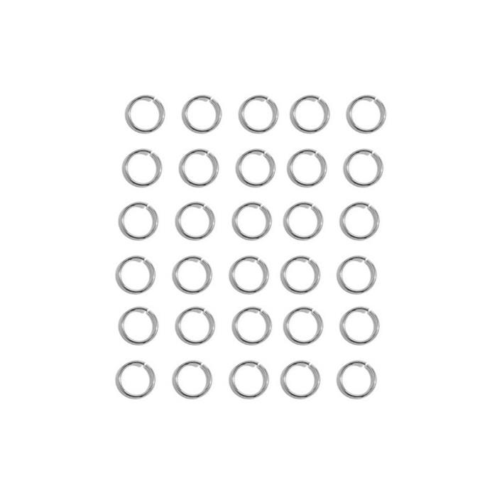 JM Essential 925 Sterling Silver Open Jump Rings, Approx ID 7mm, 30pcs ...