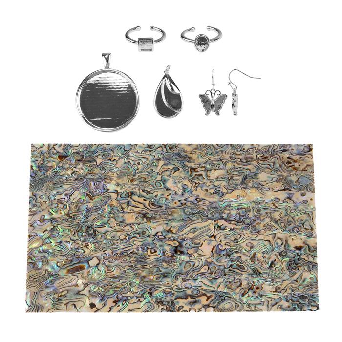 Silver Plated Base Metal, Paua Shell Inlay Project With Downloadable ...