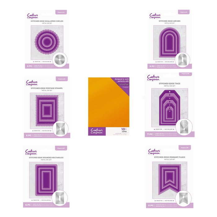 Crafter's Companion - Stitched Edge Nesting Dies - Showstopper | HobbyMaker